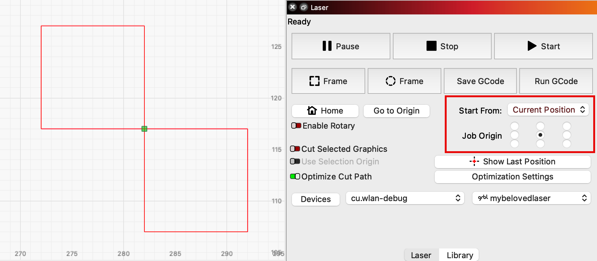 Setting Up Laser Offset for Accurate Alignment