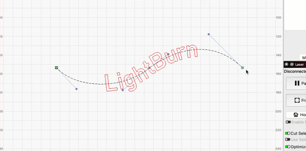 How to Use the Apply Path to Text Tool in LightBurn
