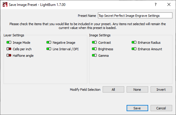 Adjust Image Settings in LightBurn: A Quick Reference Guide