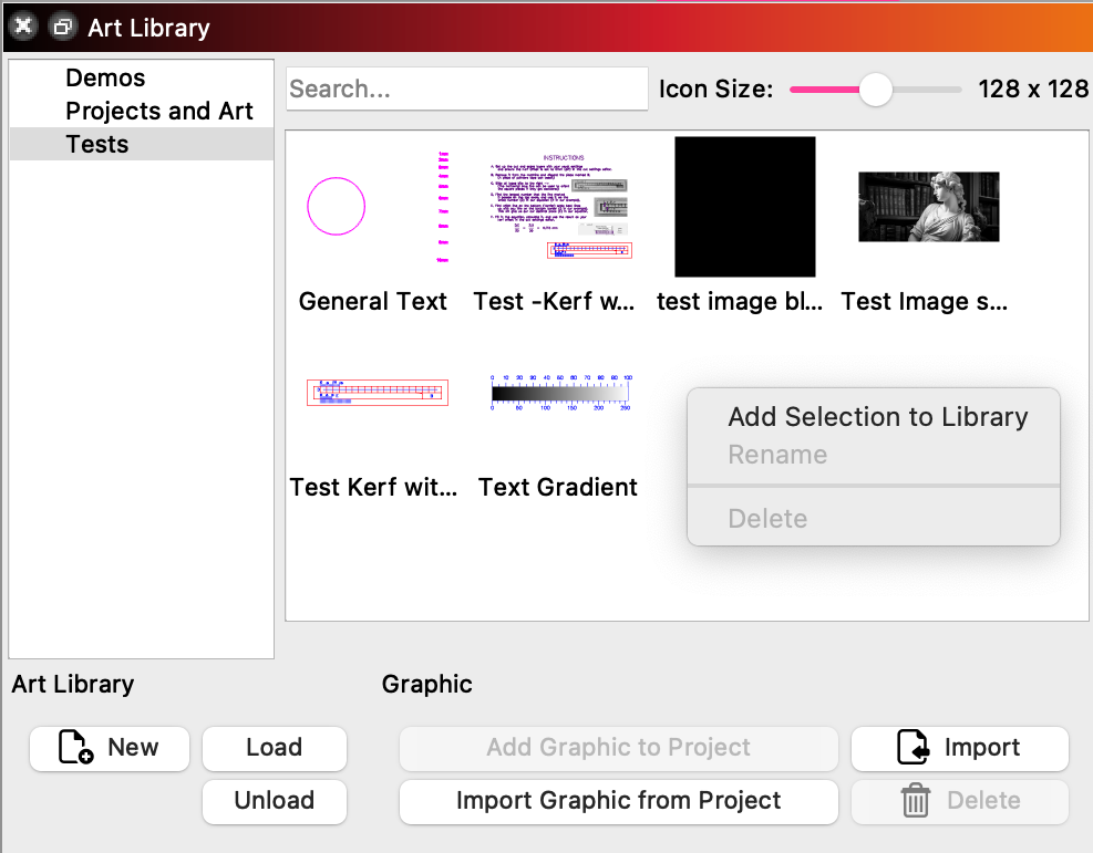 Using the Art Library in LightBurn