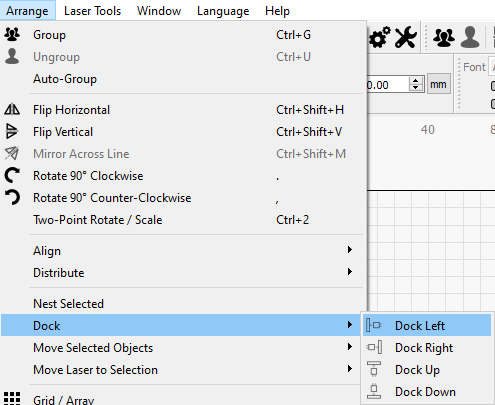 Docking in LightBurn: A Quick Reference Guide