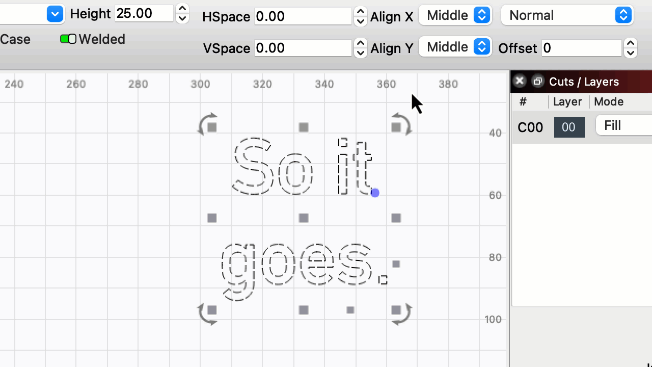 Create and Edit Text in LightBurn