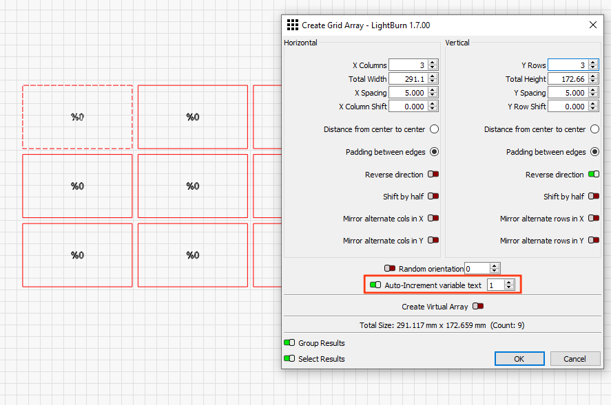 Using Variable Text in LightBurn