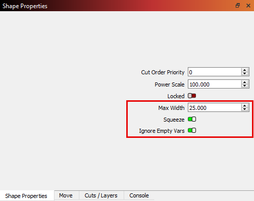 Using Variable Text in LightBurn