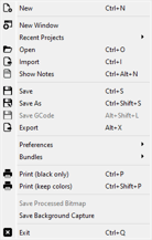 Comprehensive Guide to the File Menu in LightBurn