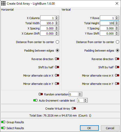 Optimizing Designs with the Grid Array Tool in LightBurn